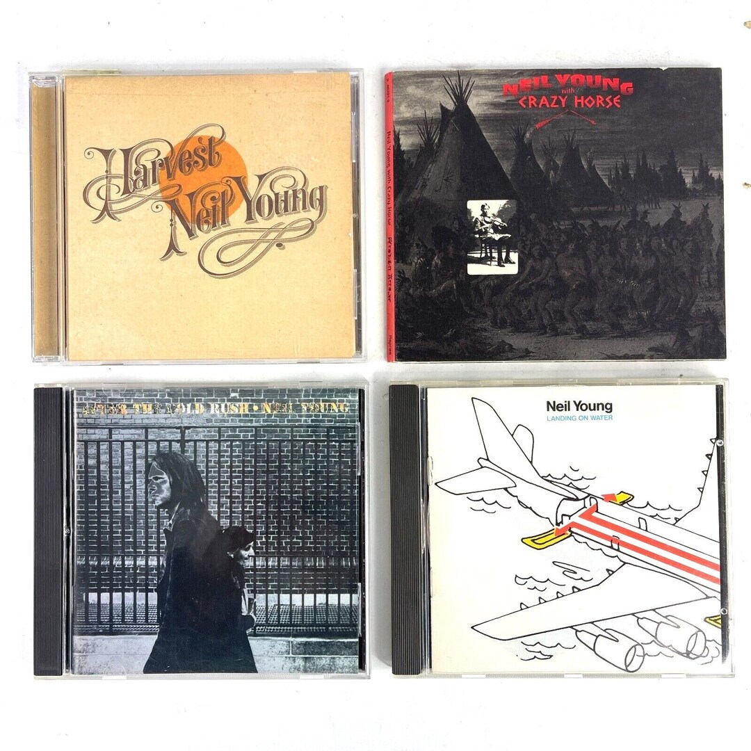 Neil Young 4 CD Bundle Harvest NYA Remaster + Gold Rush + Crazy Horse ...