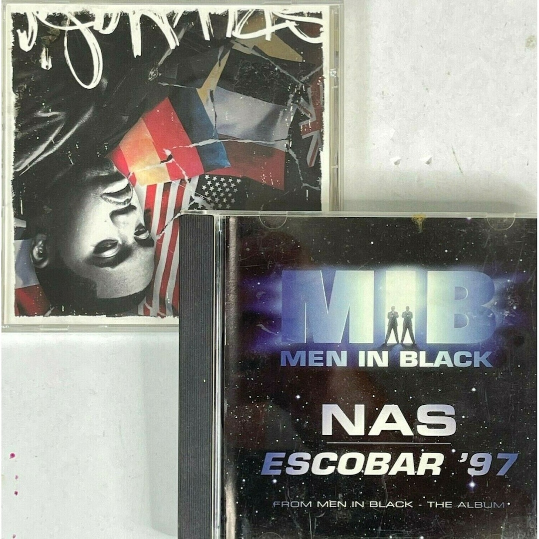 Nas 2 CD Bundle Promo Singles Escobar 1997 Men in Black Album + Rule ...