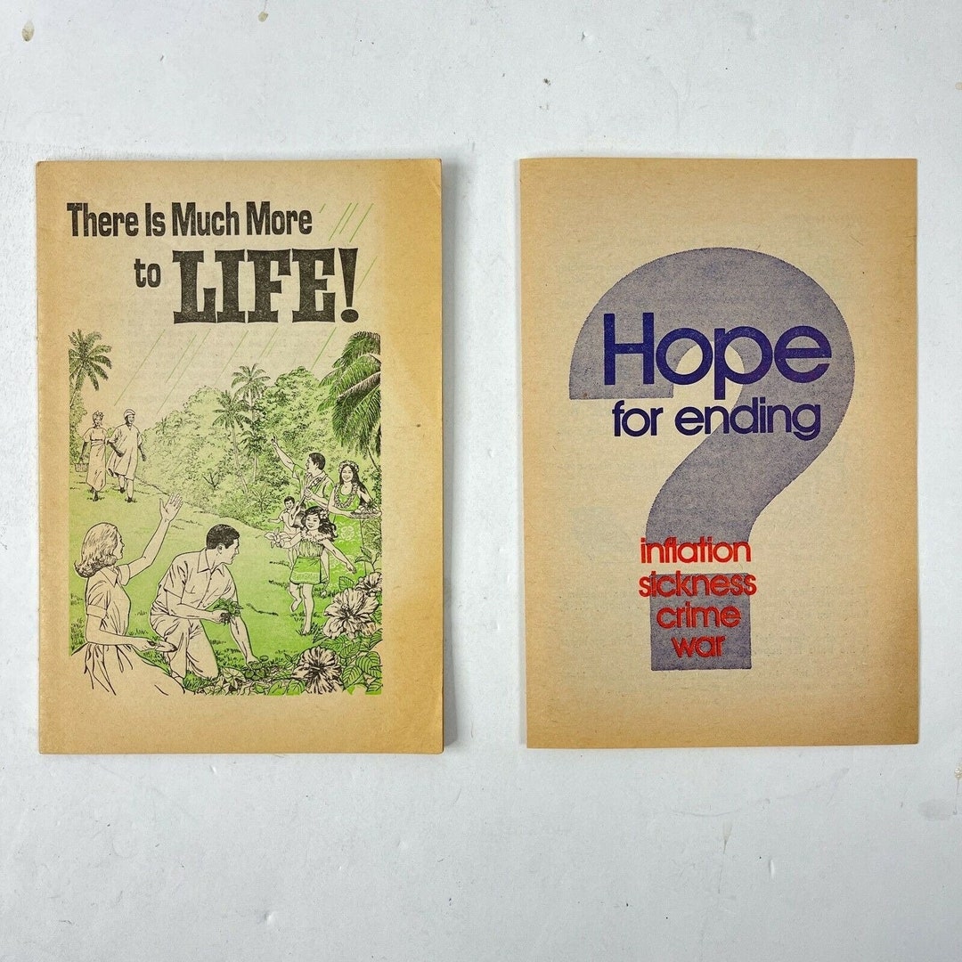 Jehovahs Witness Watchtower 2 Vintage Booklet Pamphlet Bundle More to ...