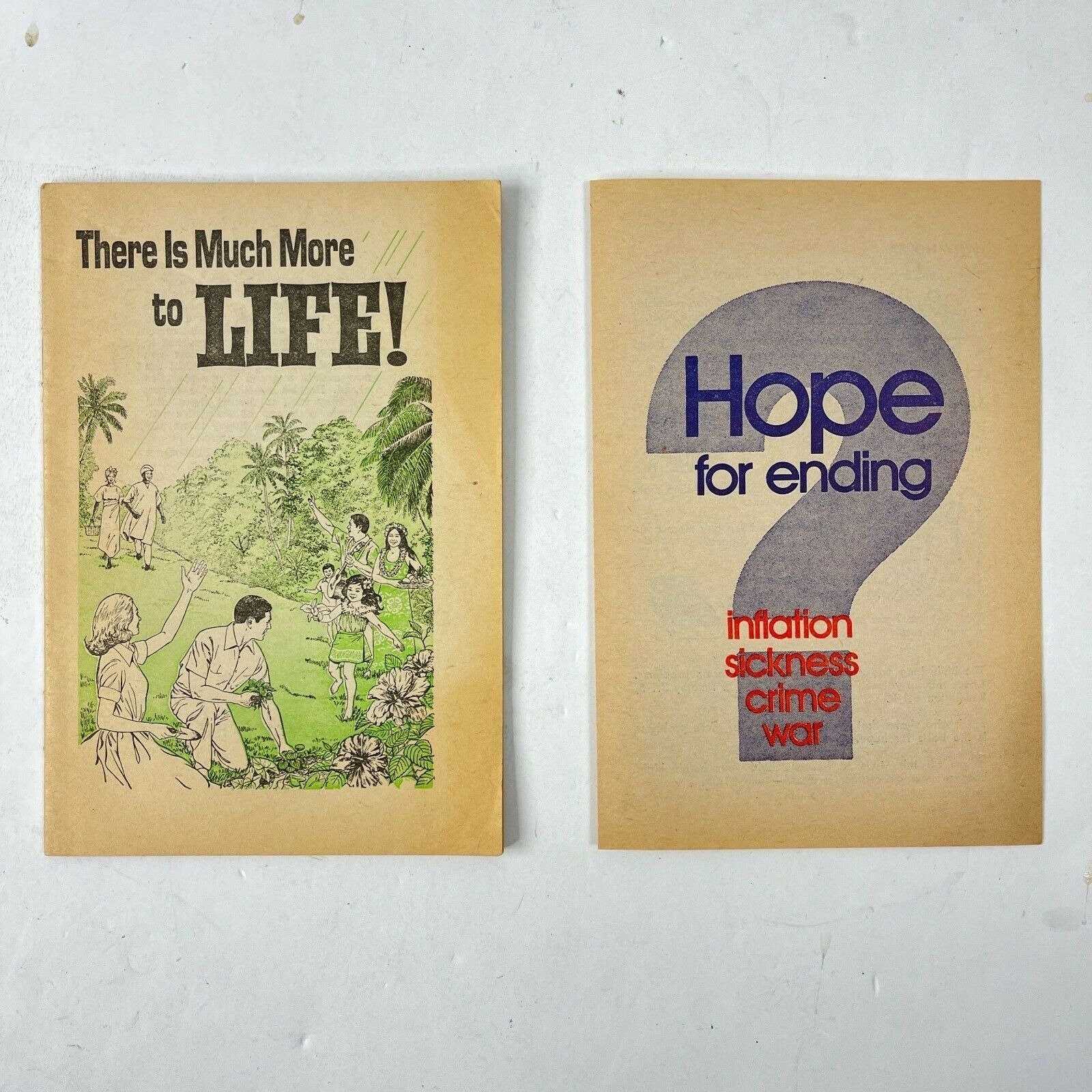 Jehovahs Witness Watchtower 2 Vintage Booklet Pamphlet Bundle More to ...