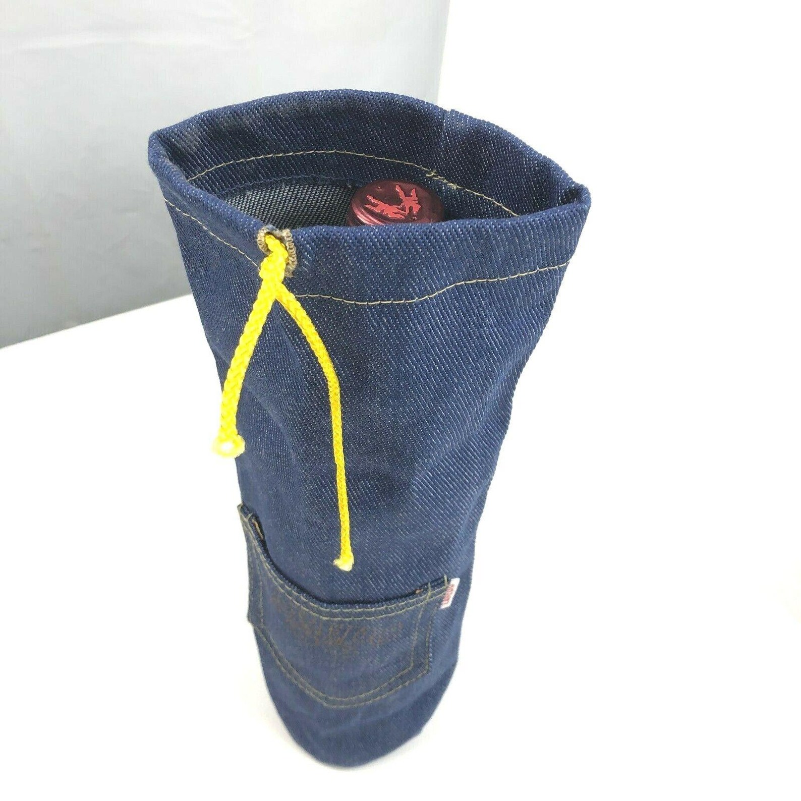 Laredo Western Wear Vintage Denim Wine Bottle Bag 1980s Jean Pocket ...