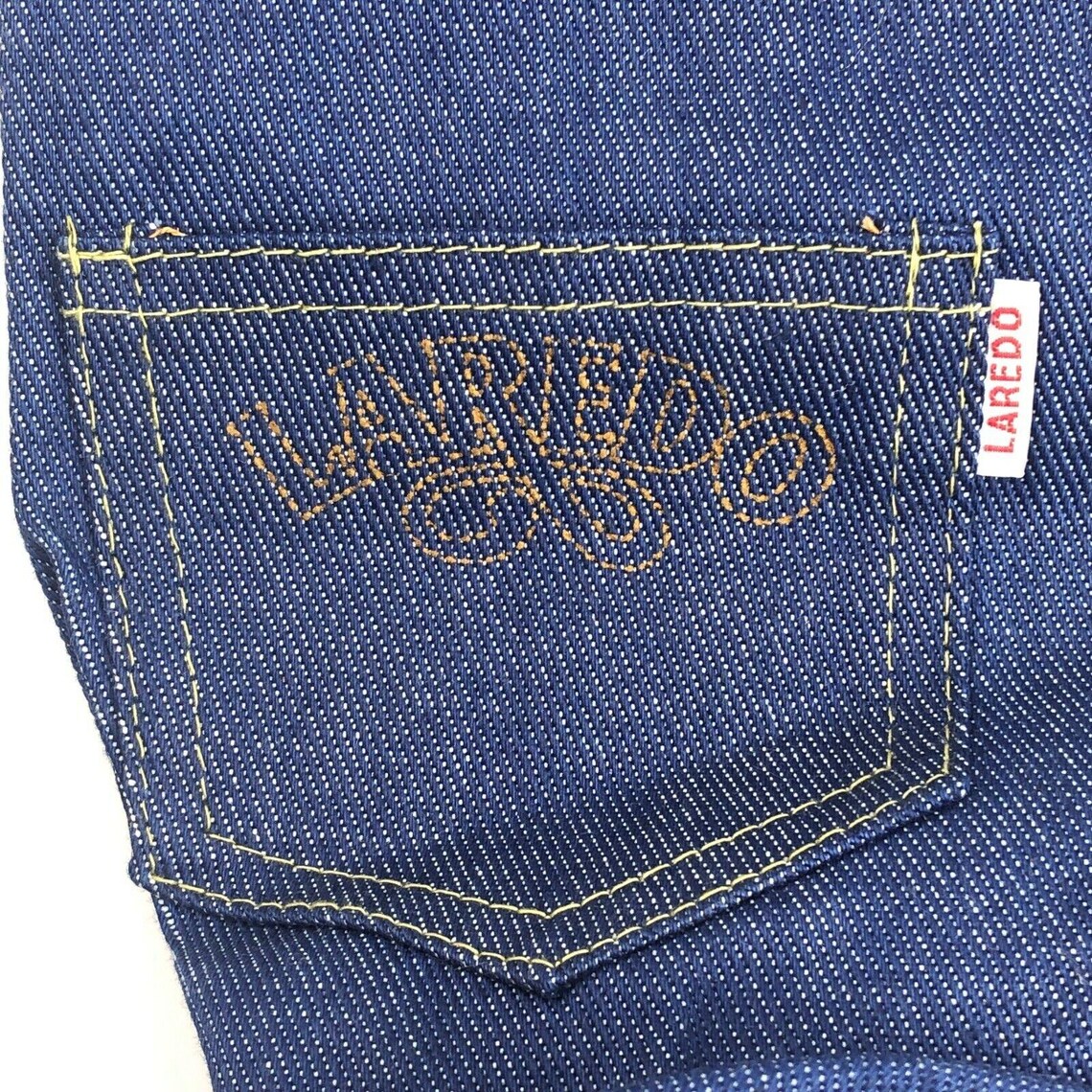 Laredo Western Wear Vintage Denim Wine Bottle Bag 1980s Jean Pocket ...