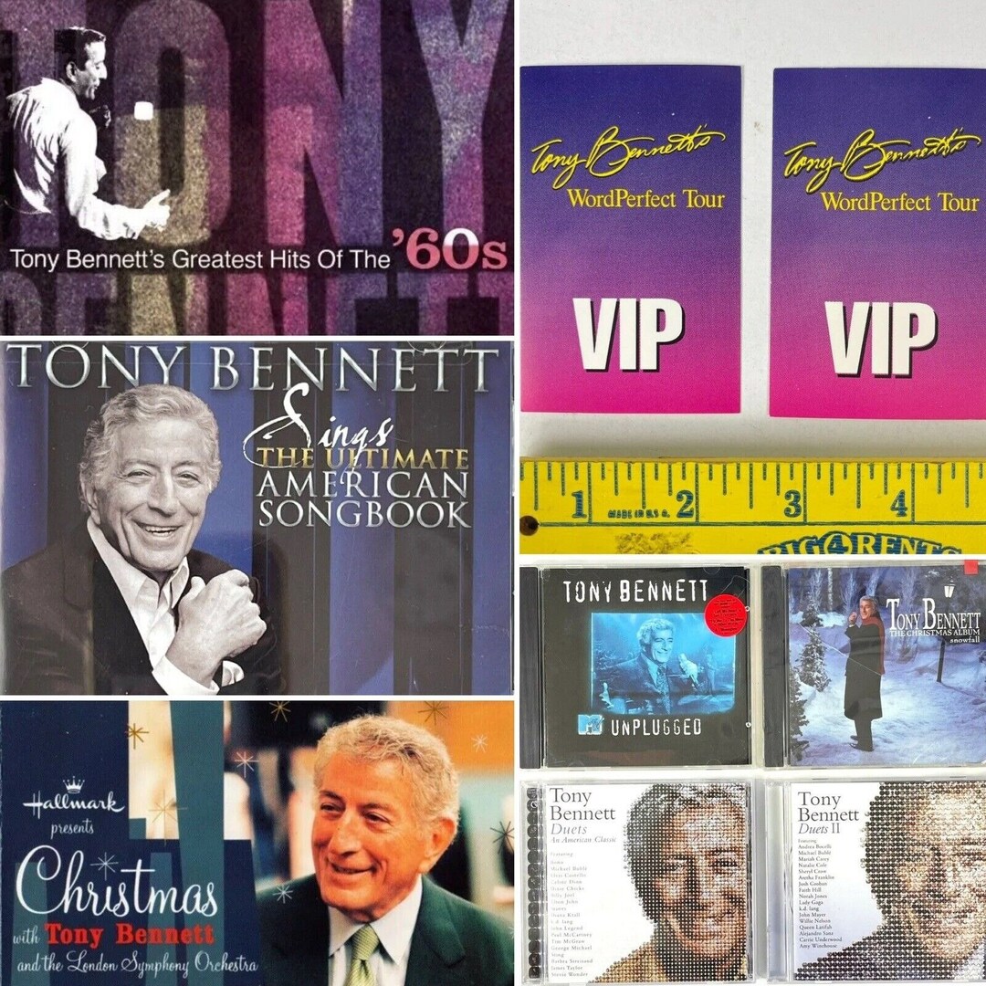 Tony Bennett VIP Passes + 7 CD Bundle Greatest Hits of the 60s ...