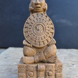 Aztec Mayan Idol Great Turtle & Sun Stone 9.5" Statue Sculpture Www.neo-mfg.com Maya - Etsy