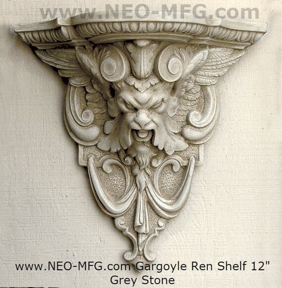 Gargoyle Satyr wall Shelf corbel Grotesque goblin sculpture | Etsy