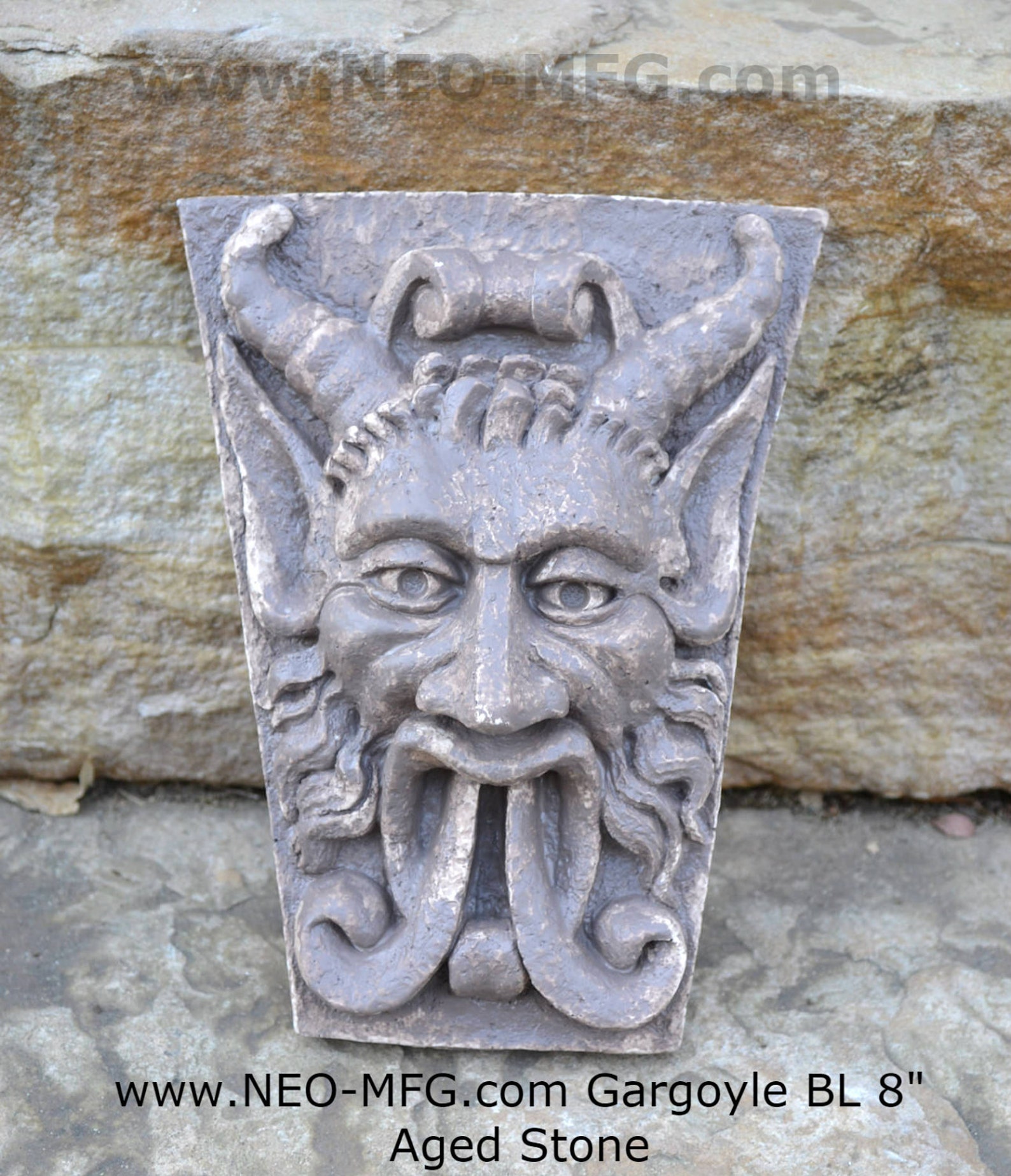 Gargoyle BL Satyr Faun Wall Corbel Mephistopheles Keystone Grotesque ...