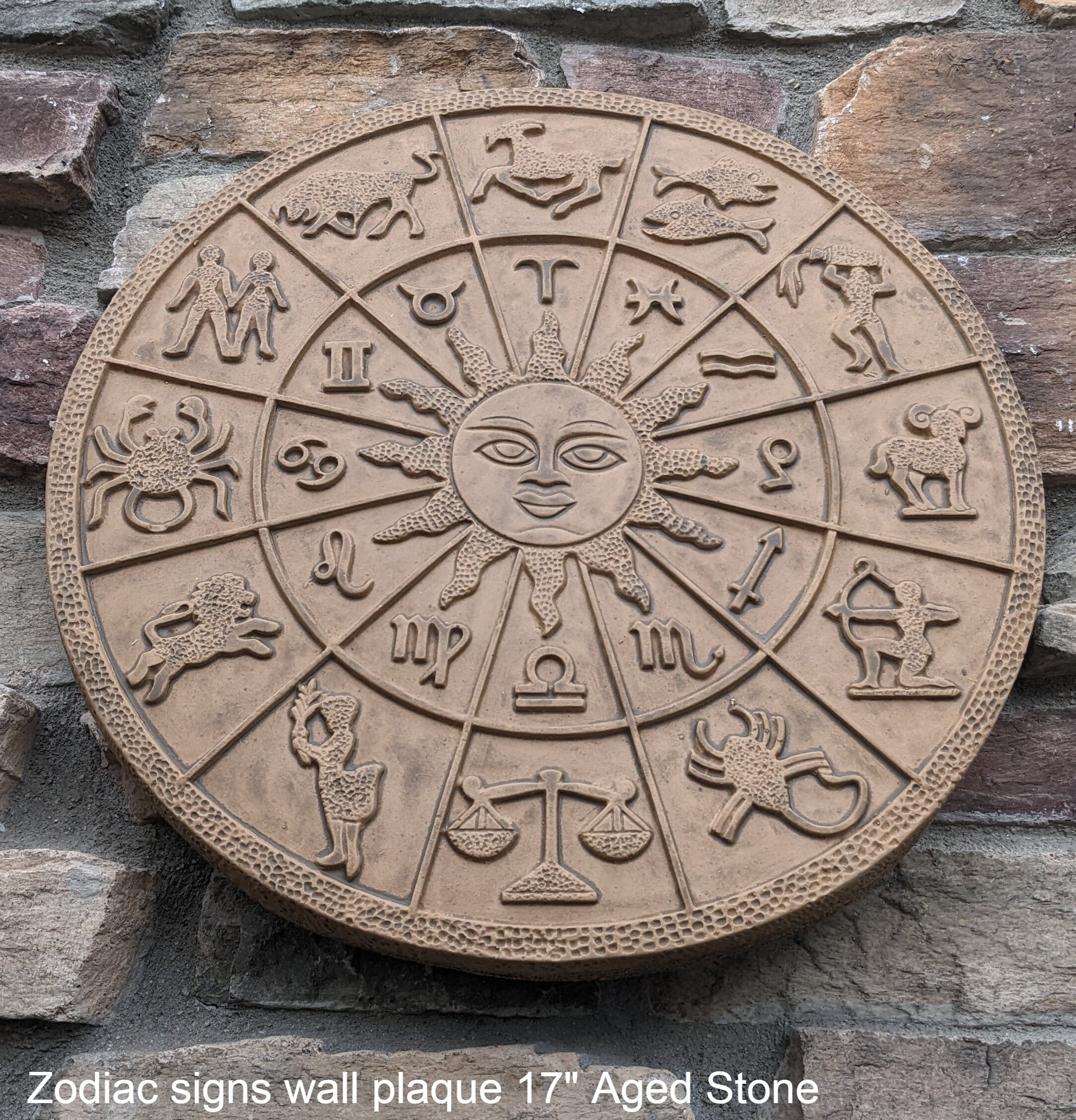 Zodiac Signs Wall Plaque Relief Sculpture Www.neo-mfg.com 17" - Etsy