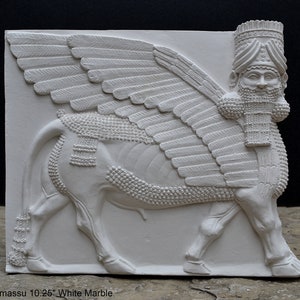 Historical Assyrian Lamassu Winged Bull Wall Sculpture Www.neo-mfg.com ...