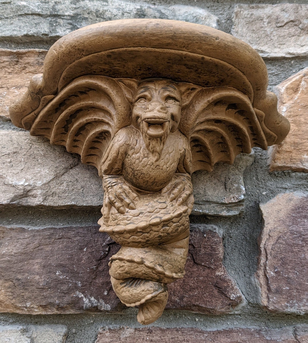 Gargoyle Satyr Wall Shelf Corbel Grotesque Goblin Dragon Mythical ...