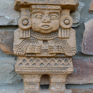History Aztec Maya Chalchiuhtlicue Stele Totem Artifact Sculpture ...