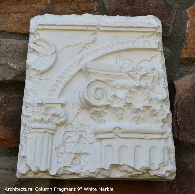 Roman Greek Architectural Column Fragment Wall Plaque Neo-mfg - Etsy