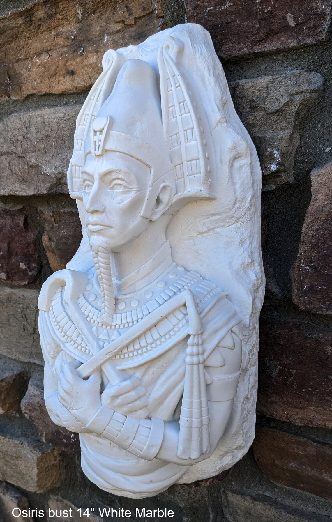 Egyptian Osiris Fragment Torso Sculptural Wall Relief Bust Www.neo-mfg ...