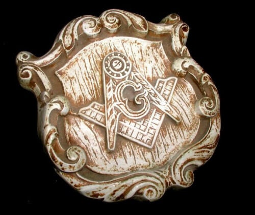 Mason Masonic Freemason Lodge Symbol Sign Temple Sculpture Art Plaque ...