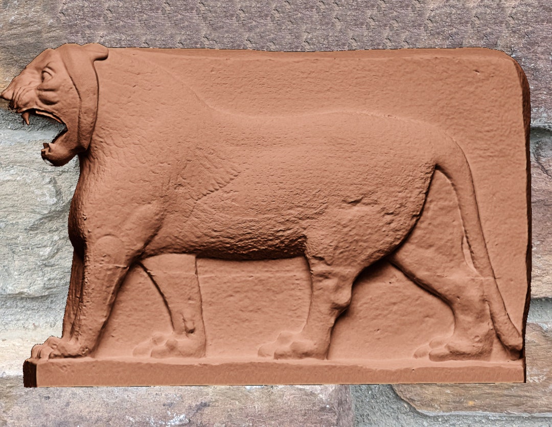 Assyrian Colossal Guardian Lion Persian Persepolis Art Sculpture Wall ...