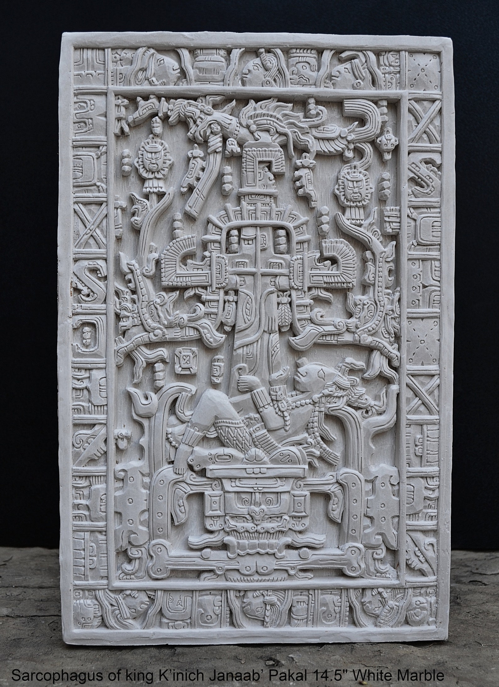 History Aztec Mayan Sarcophagus of King K’inich Janaab’ Pakal Wall ...