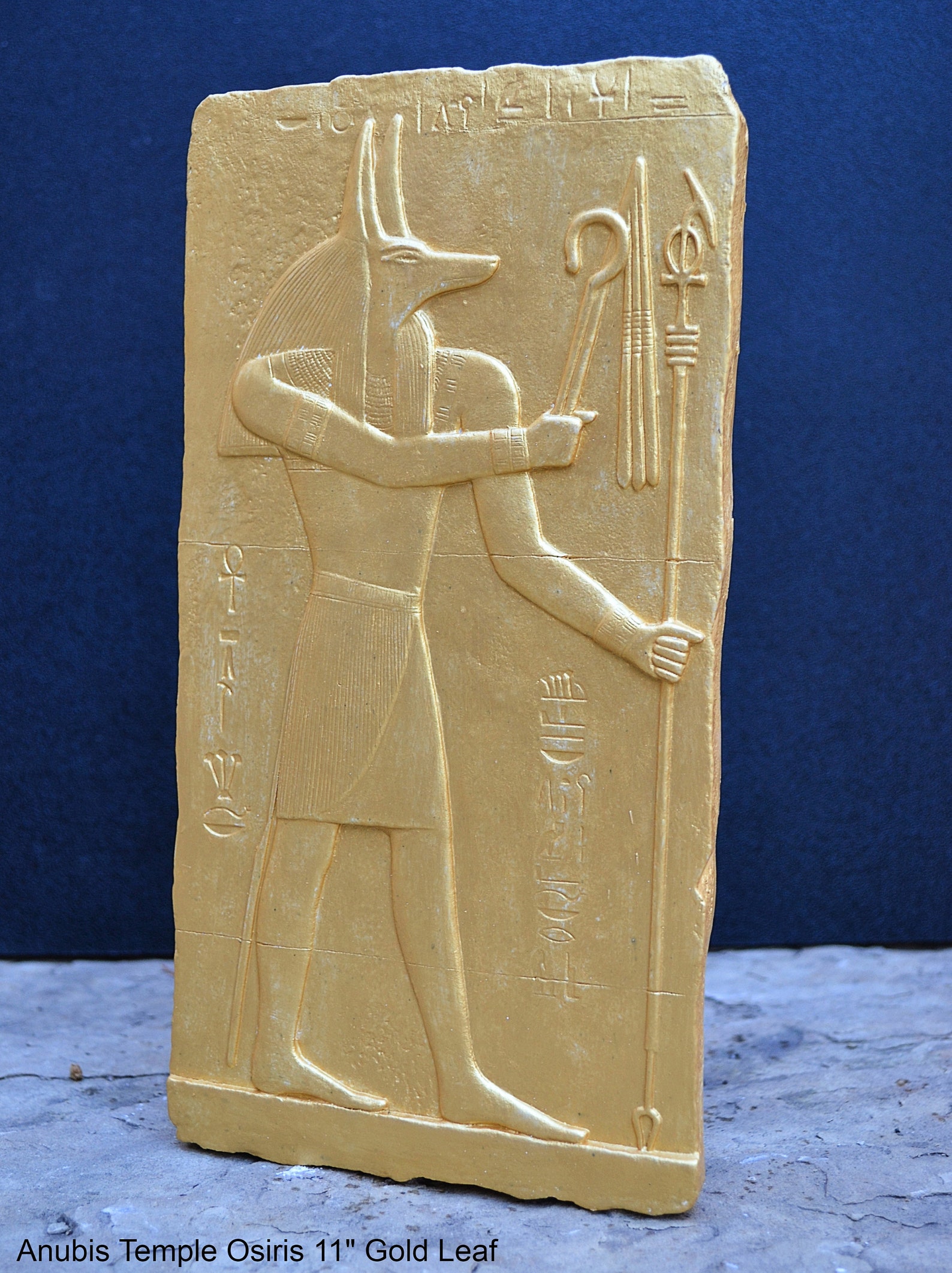 History Egyptian Anubis Temple Osiris Sculptural Wall Relief Www.neo ...