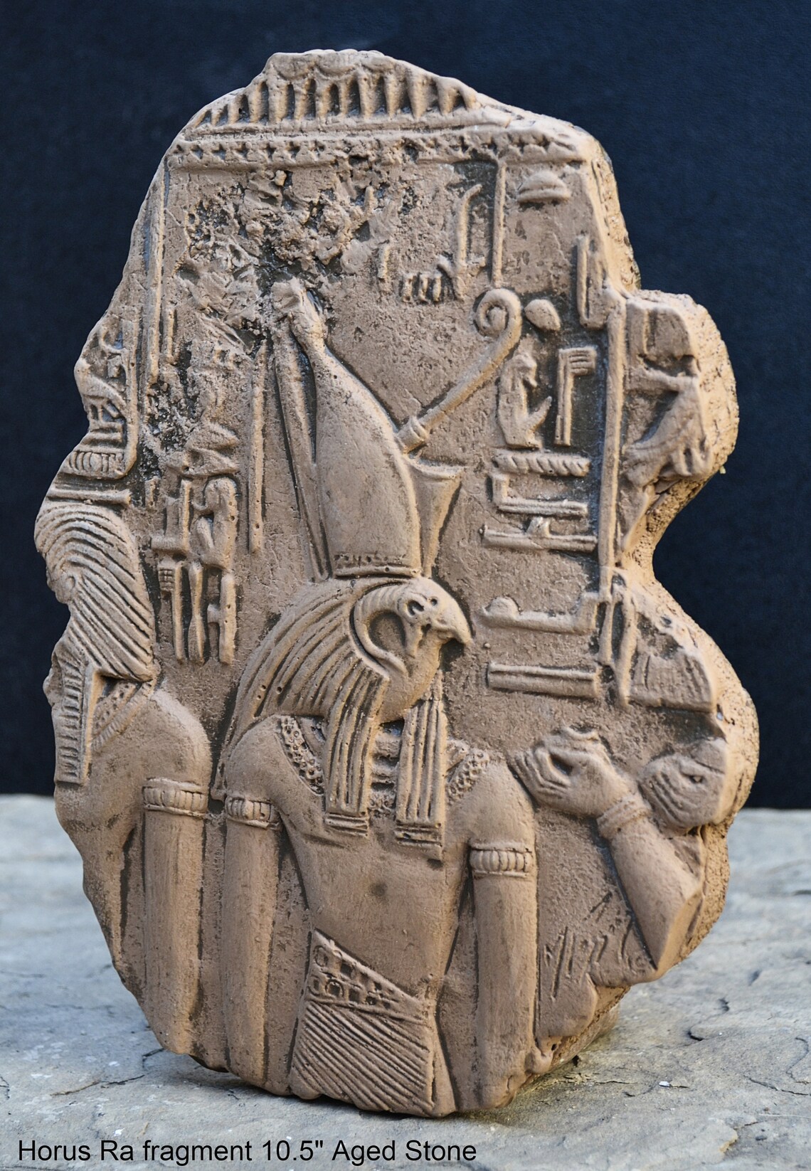 Egyptian Tomb Horemheb Flacon Head God Ra Horus Sculpture Wall Art ...