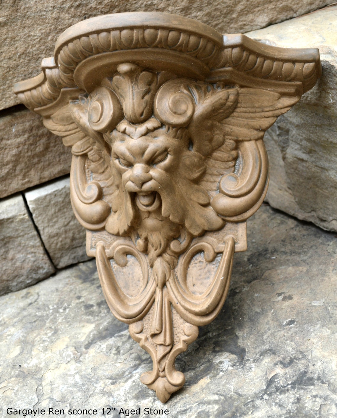Gargoyle Satyr Wall Shelf Corbel Grotesque Goblin Sculpture - Etsy