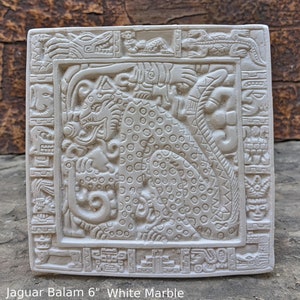 Aztec Mayan Jaguar Balam Cat Sculpture Wall Plaque Carving 6" Www.neo ...