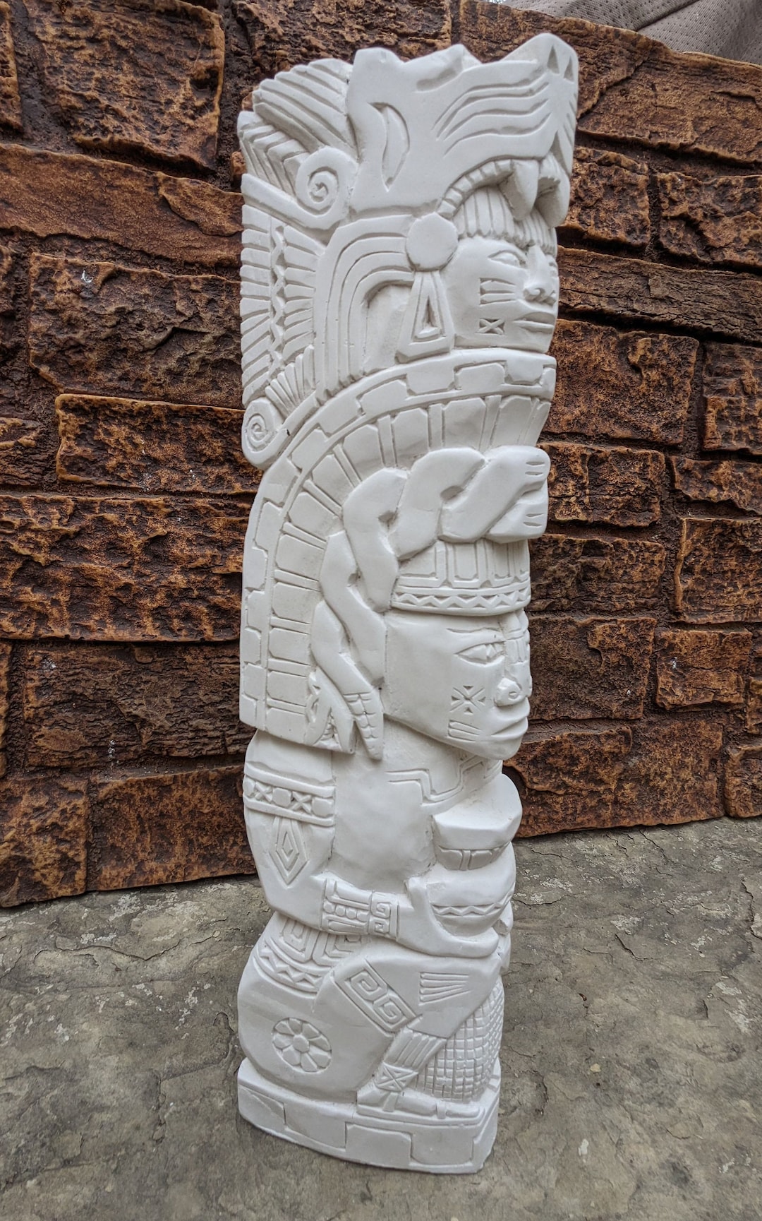 Aztec Maya Mesoamerica Medicine Man Artifact Stelae Sculpture Statue Neo-mfg 15.75" - Etsy