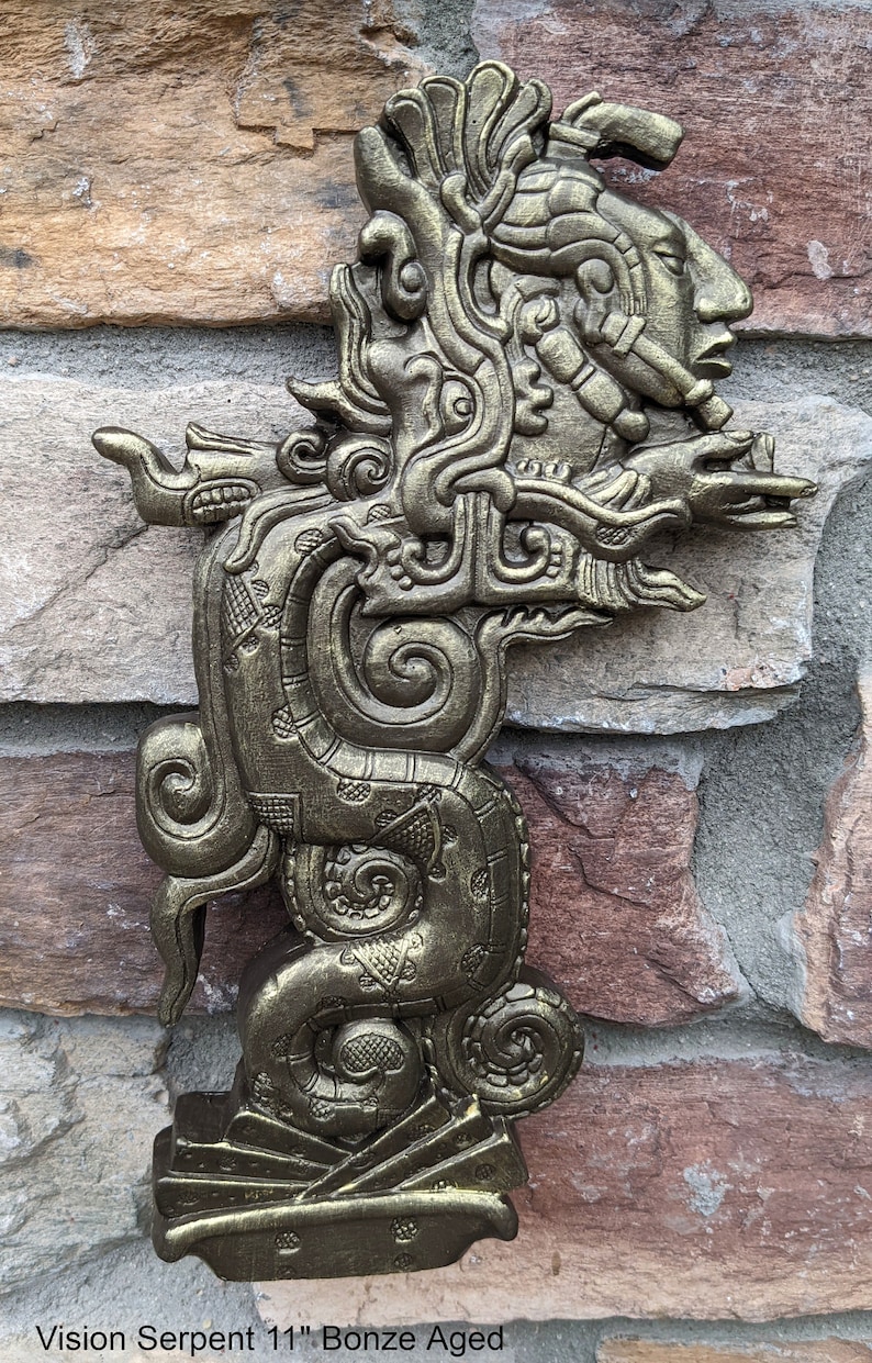 History Aztec Maya Mesoamerica Yaxchilán Vision Serpent Sculpture ...