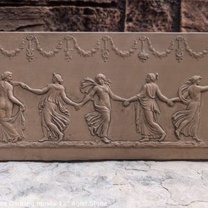 Roman Greek Bacchantes Dancing Muses Dance Sculptural Wall Frieze ...