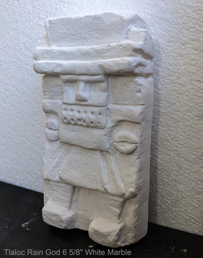 Aztec Mayan Tlaloc Rain God Artifact Carved Sculpture Statue 6 5/8" Www ...