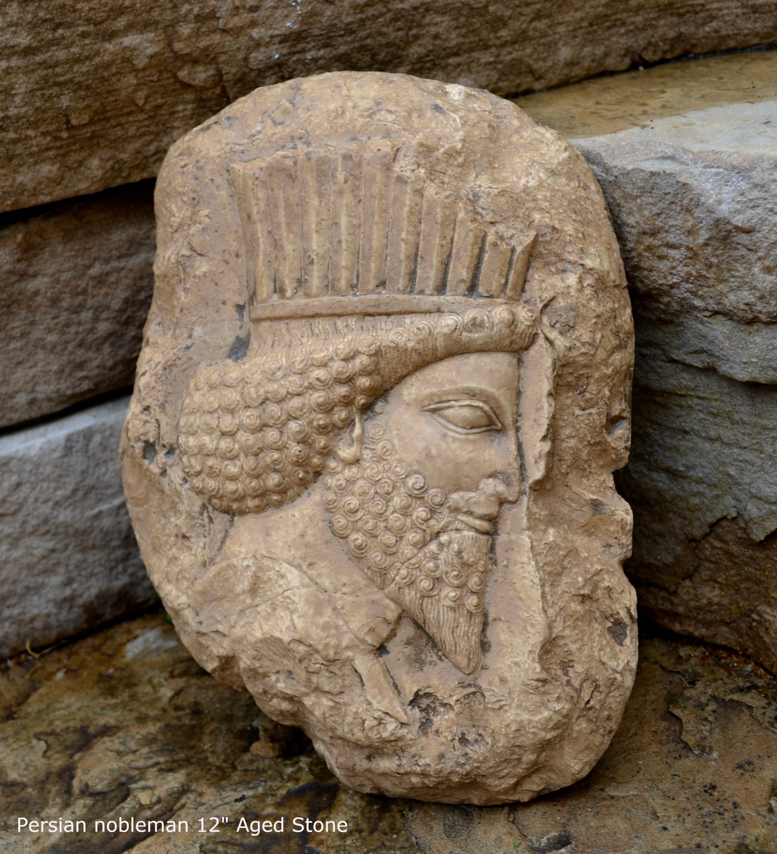 Assyrian Relief Head of a Persian Nobleman Persian Persepolis Wall ...