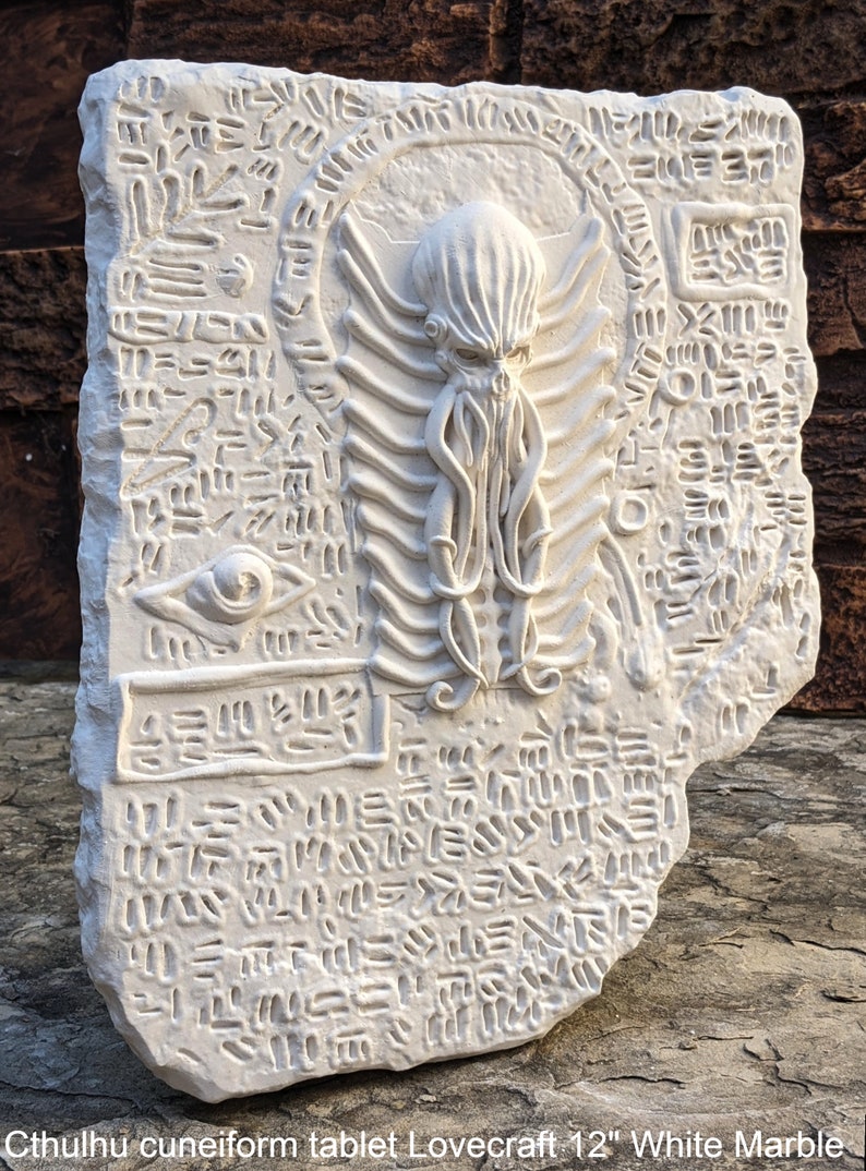 Cthulhu Cuneiform Tablet Sculpture Wall Plaque Www.neo-mfg.com 12 ...