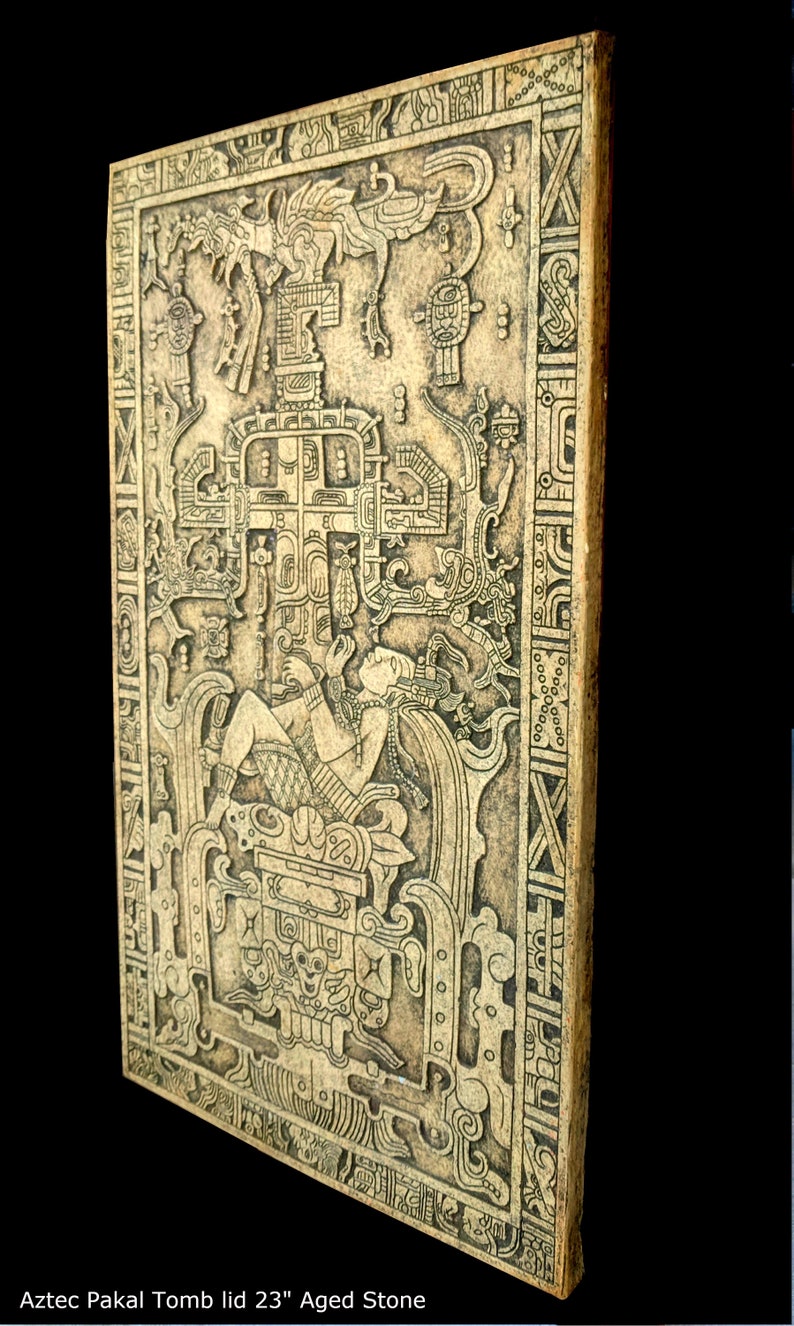 History Aztec Mayan Sarcophagus of King Kinich Janaab Pakal | Etsy