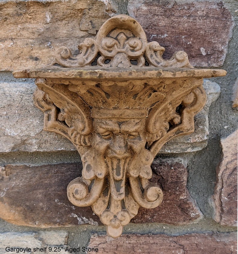 Gargoyle Satyr Wall Shelf Corbel Grotesque Goblin Sculpture Www.neo-mfg ...