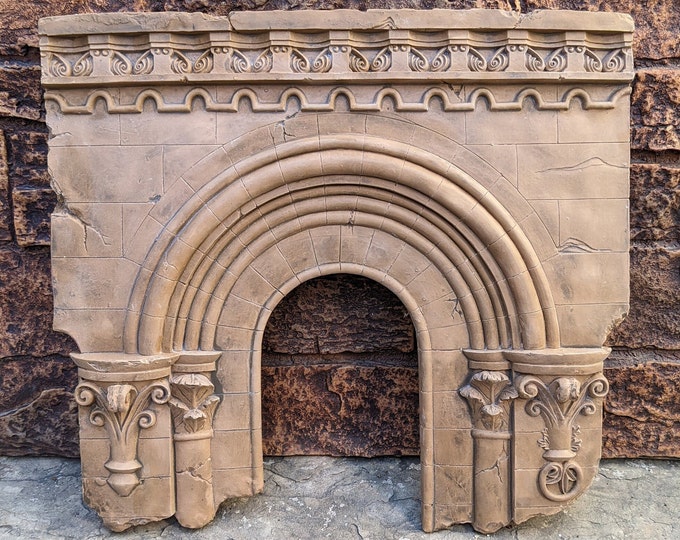 Roman Greek Wall Archway Architectural Fragment Sculpture Relief Frieze ...