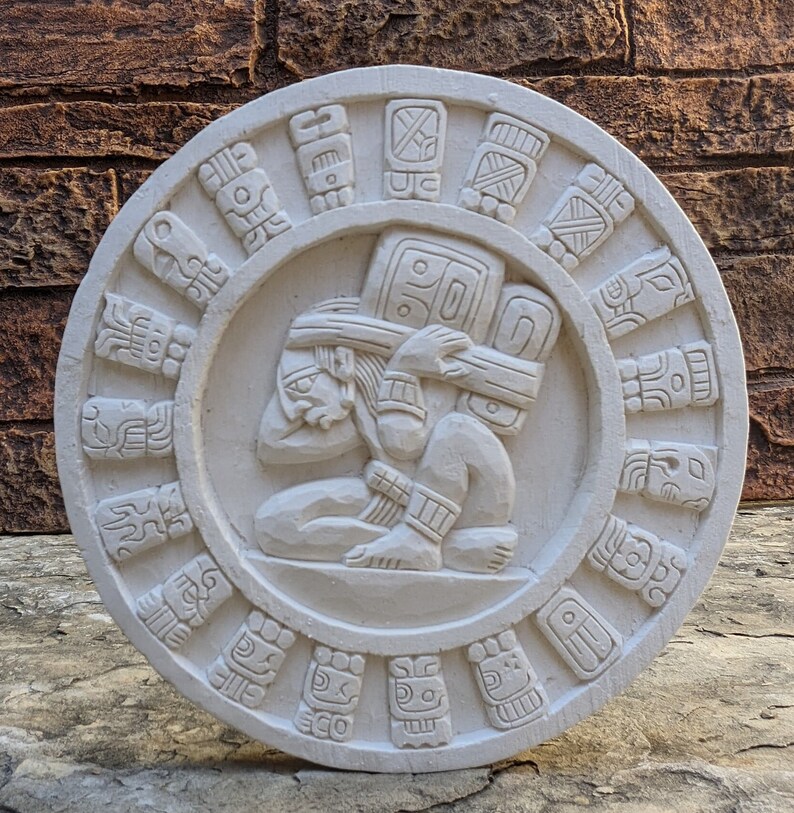 MAYAN AZTEC Haab Zodiac CALENDAR Sculptural Wall Relief Plaque - Etsy