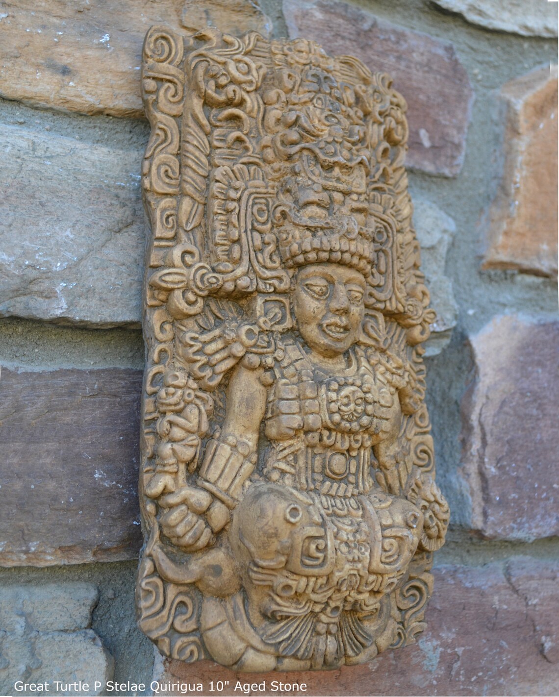 History Aztec Mayan the Great Turtle P Stelae Quirigua 10" Wall ...