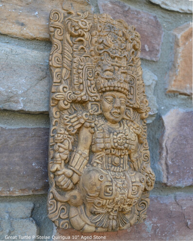 History Aztec Mayan The Great Turtle P Stelae Quirigua | Etsy