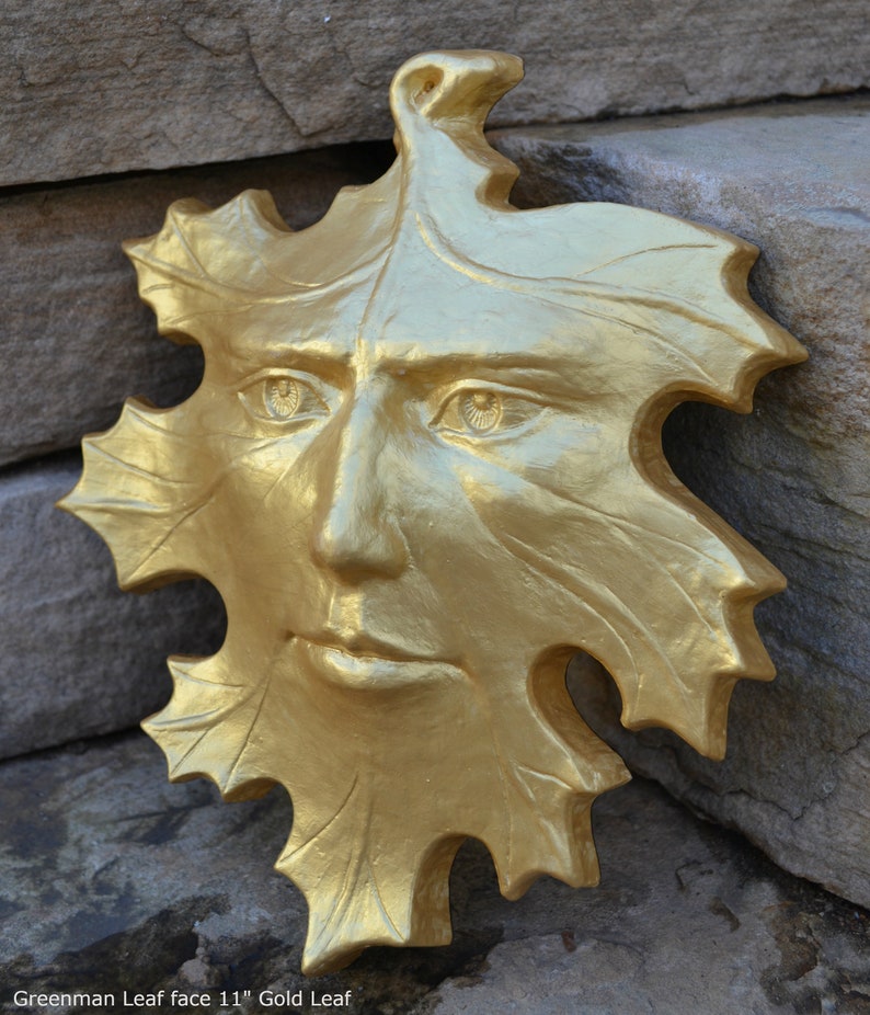 Nature Leafman Mythical Wall Decor Greenman Sculpture Wall Relief Www ...