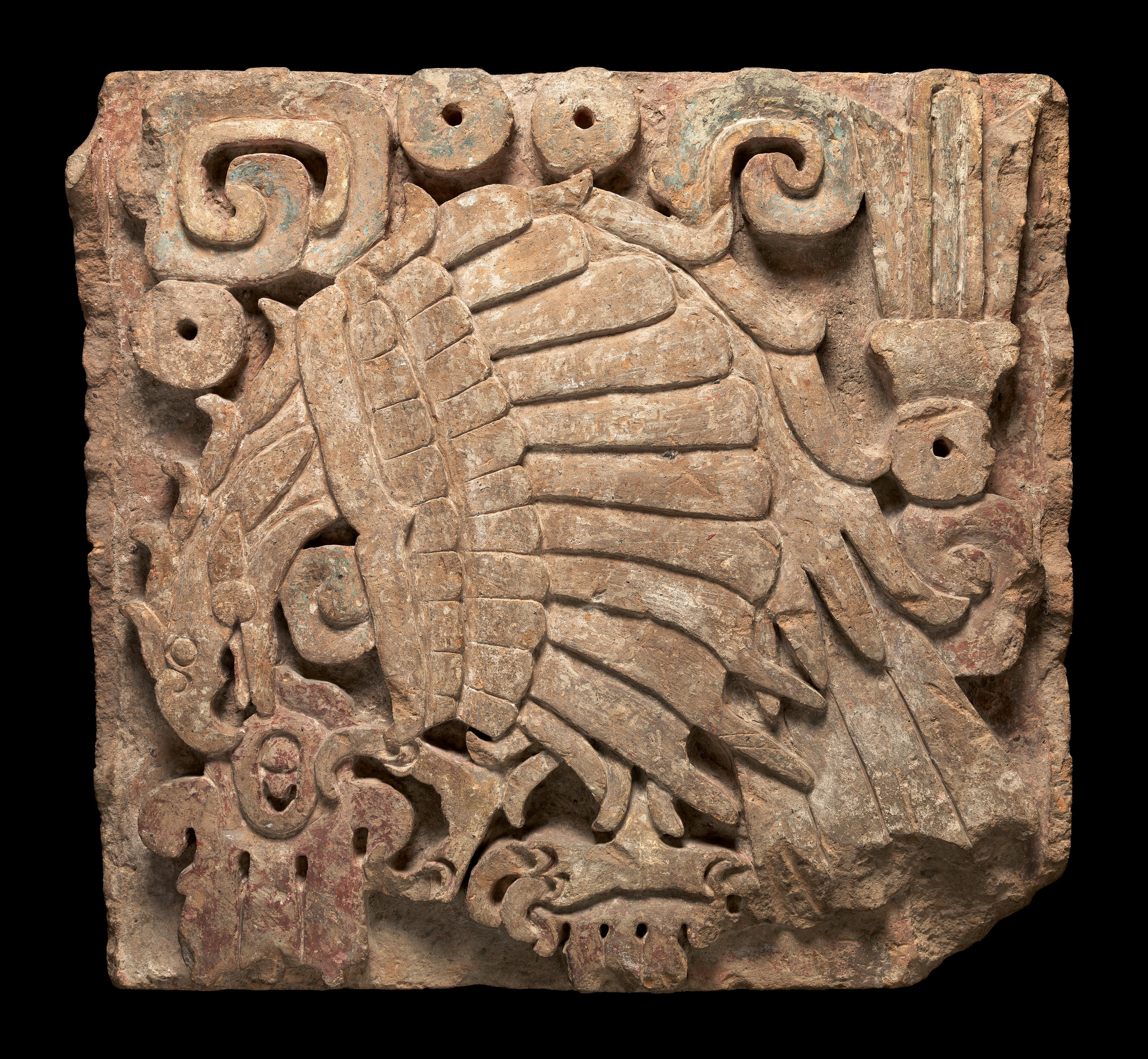 Aztec Mayan Toltec Eagle Plaque Artifact Sculpture Www.neo-mfg.com Home ...