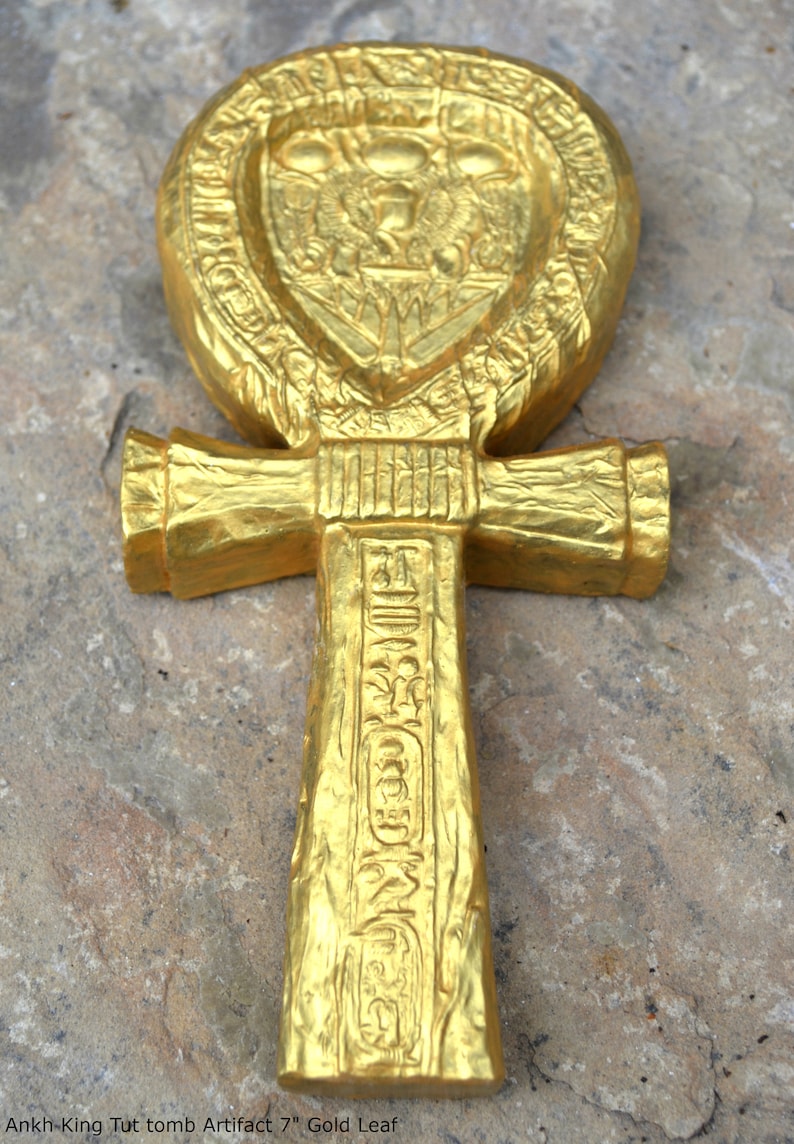 History Egyptian Ankh King Tut Tomb Artifact Sculpture Statue Etsy