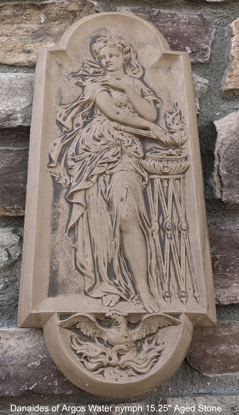 Roman Greek Carved Nymph Fountain of Innocents Danaides of Argos Water ...