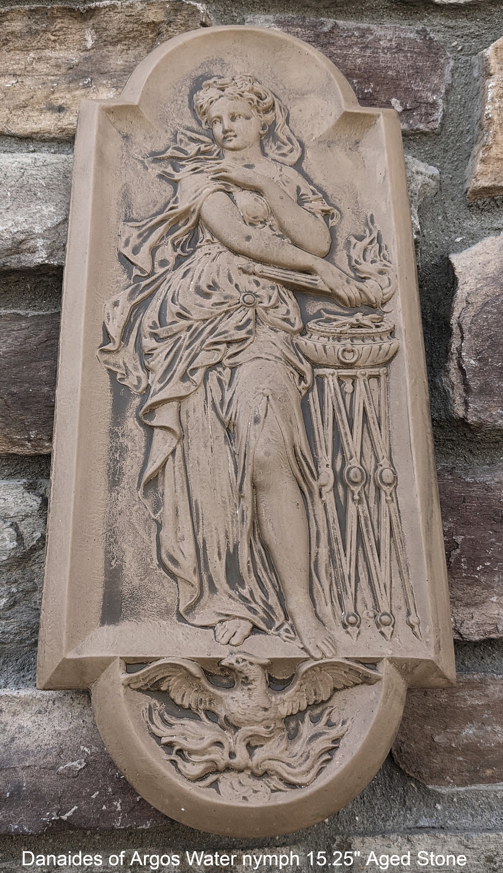 Roman Greek Carved Nymph Fountain of Innocents Danaides of Argos Water ...
