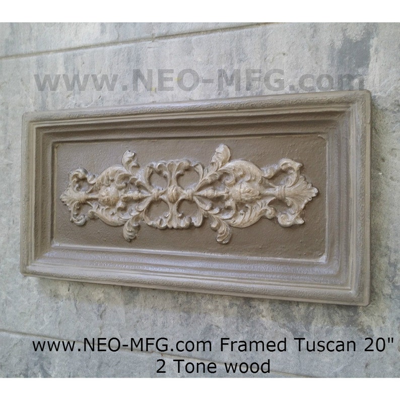 Decor Distressed Framed Tuscan Wall Art Plaque 20" Neo-mfg - Etsy