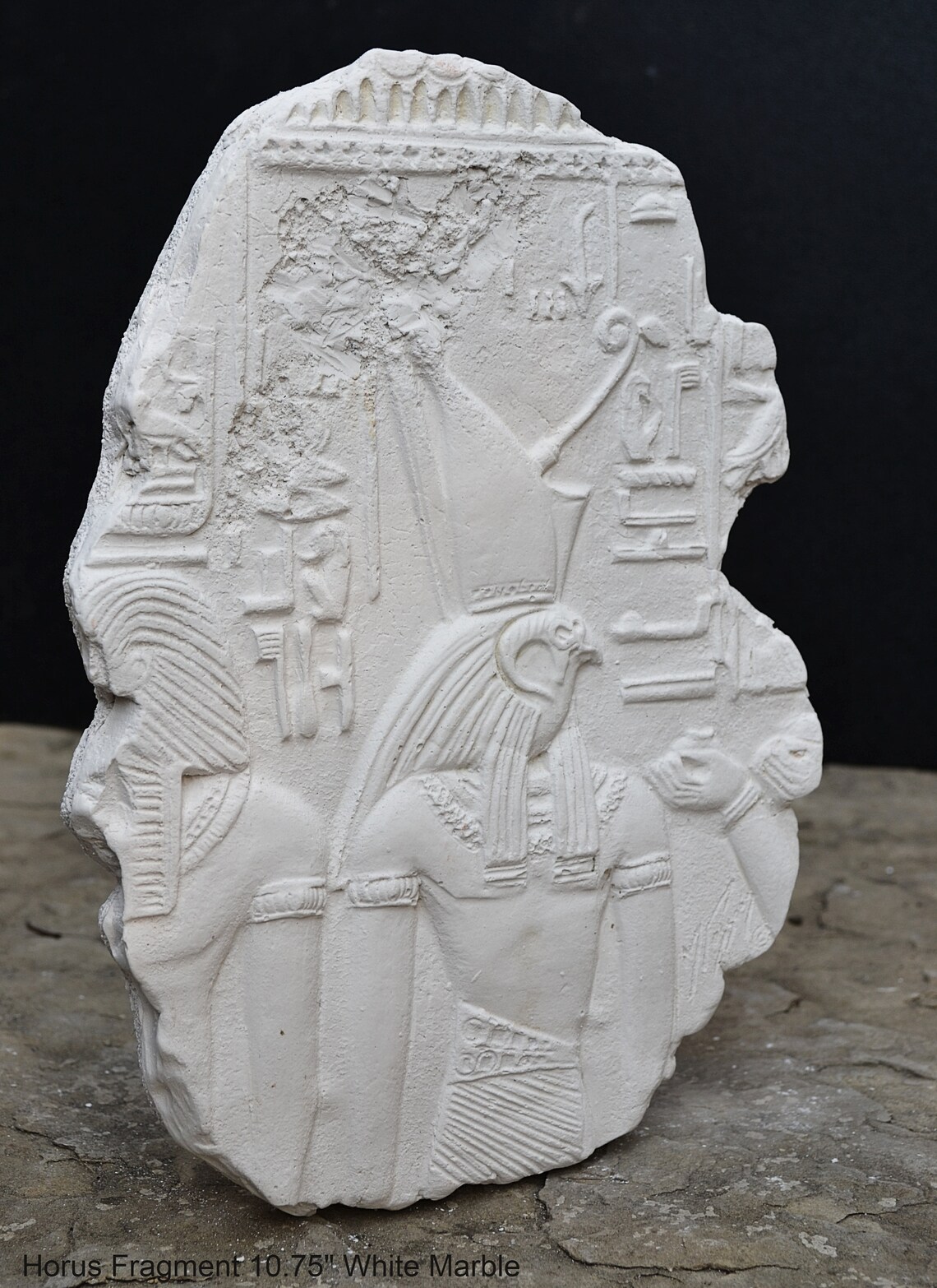 Egyptian Tomb Horemheb Flacon Head God Ra Horus Sculpture Wall Art ...