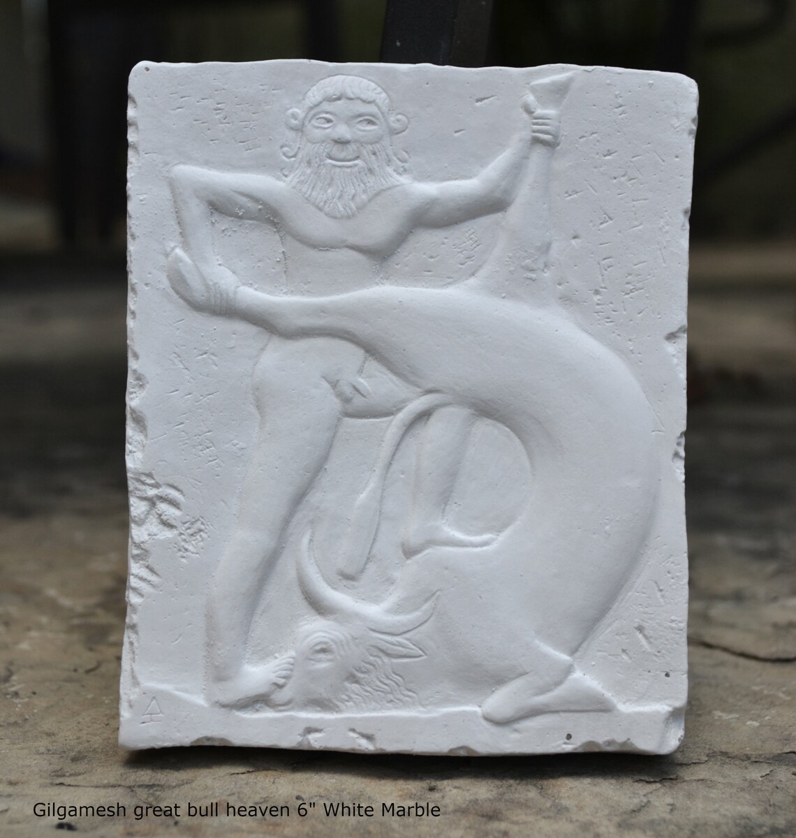 History Assyrian Gilgamesh Great Bull Heaven Sumerian Sculptural Wall ...