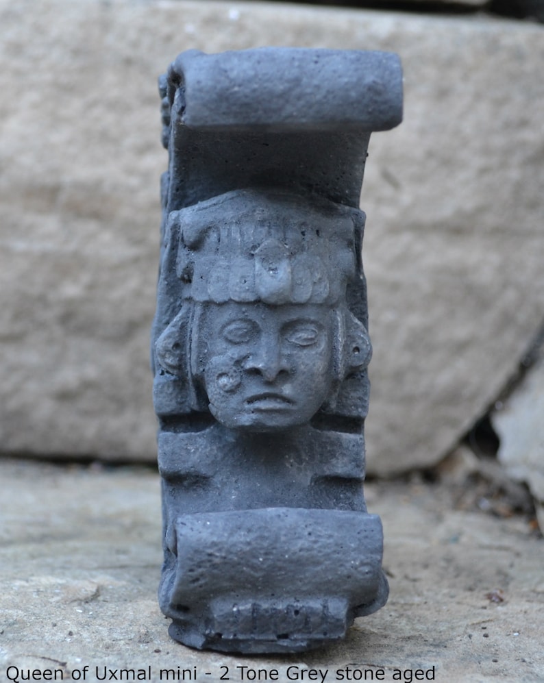 Aztec Mayan Queen of Uxmal Architectural Element Bust Sculpture 4" Www ...