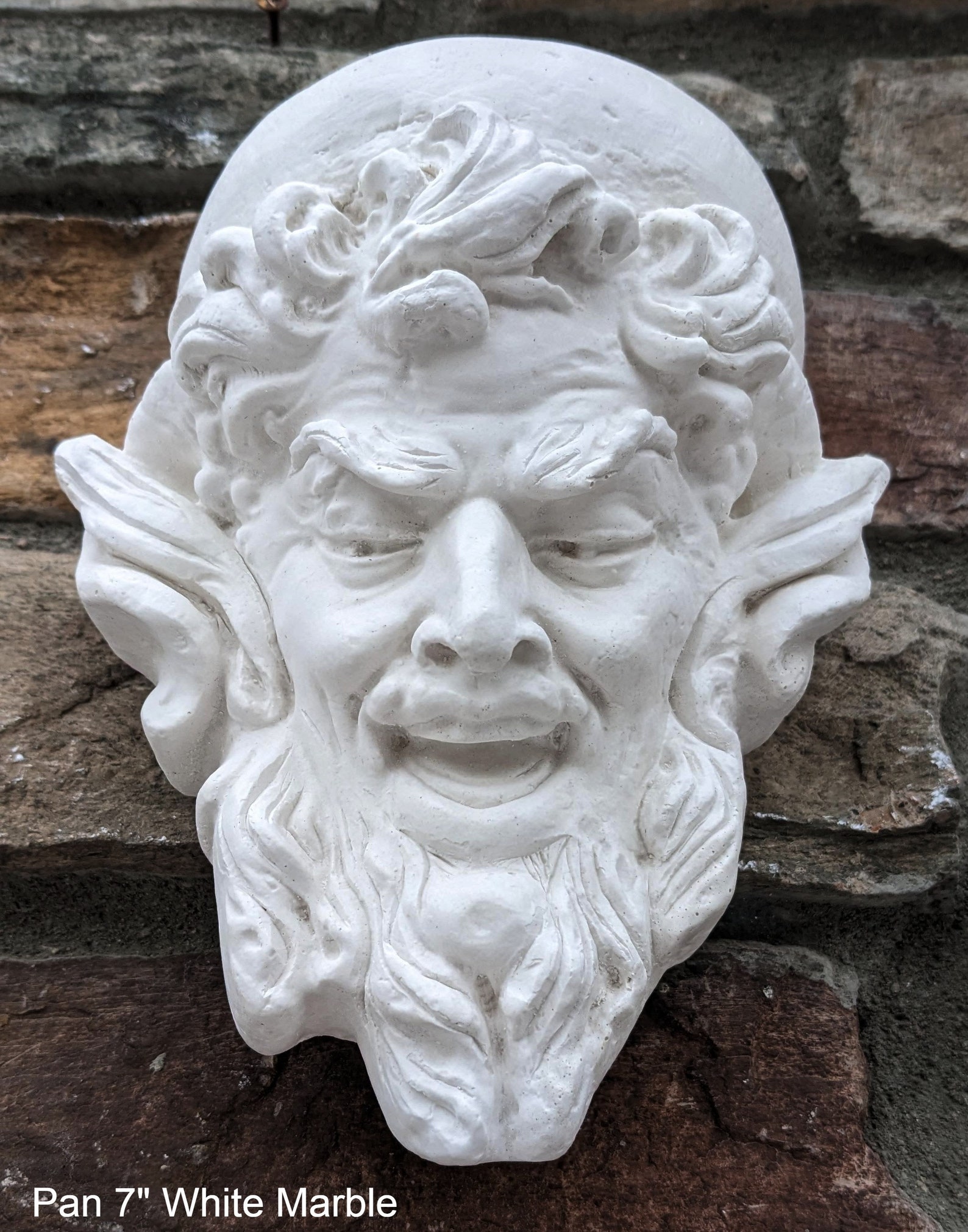 Pan Gargoyle Satyr Faun Wall Mephistopheles Corbel Keystone Grotesque ...