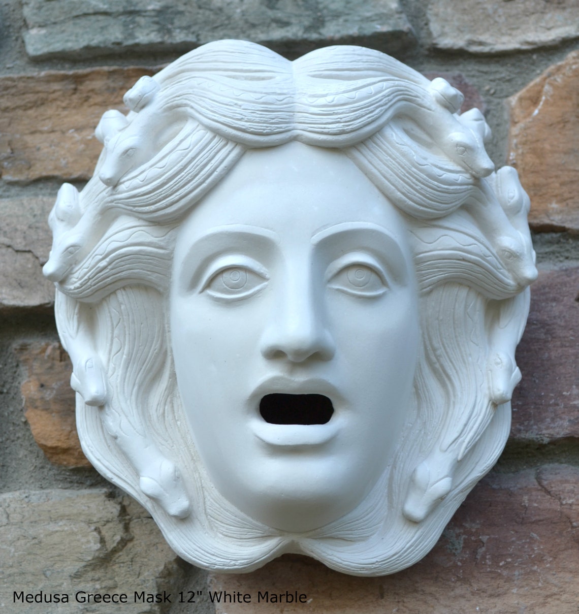 Medusa Mask Greece Museum Sculpture Artifact Bust Plaque - Etsy