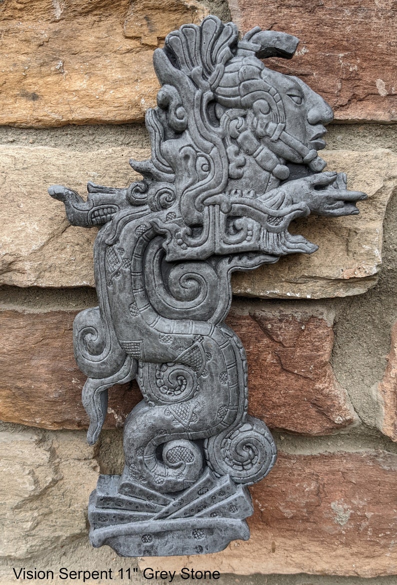 History Aztec Maya Mesoamerica Yaxchilán Vision Serpent Sculpture ...