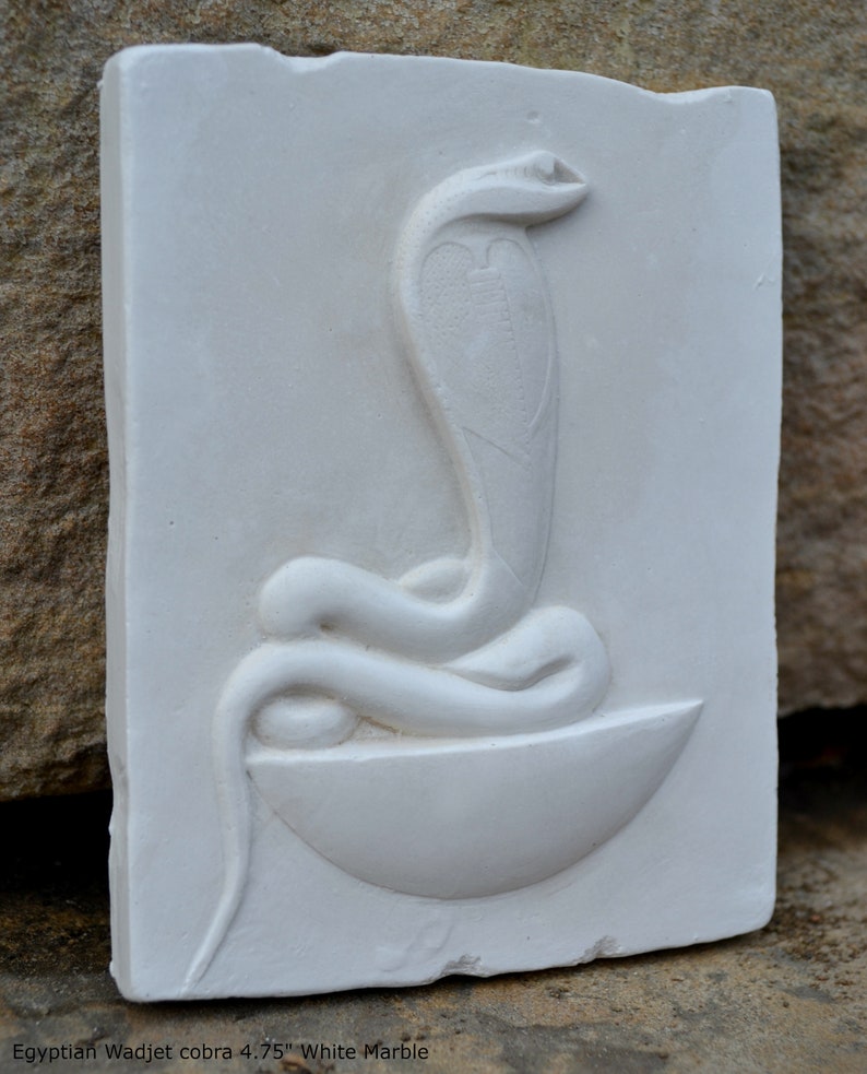 History Egyptian Wadjet Cobra Stela Fragment Sculptural Wall Relief ...