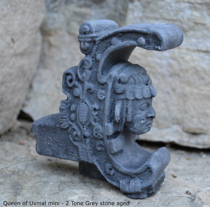 Aztec Mayan Queen of Uxmal Architectural Element Bust Sculpture 4" Www ...