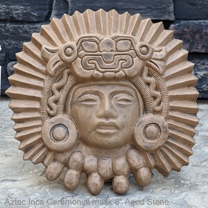 Aztec Inca Zapotec Idol Ceremonial Mask Sculpture Wall Plaque Art Www ...